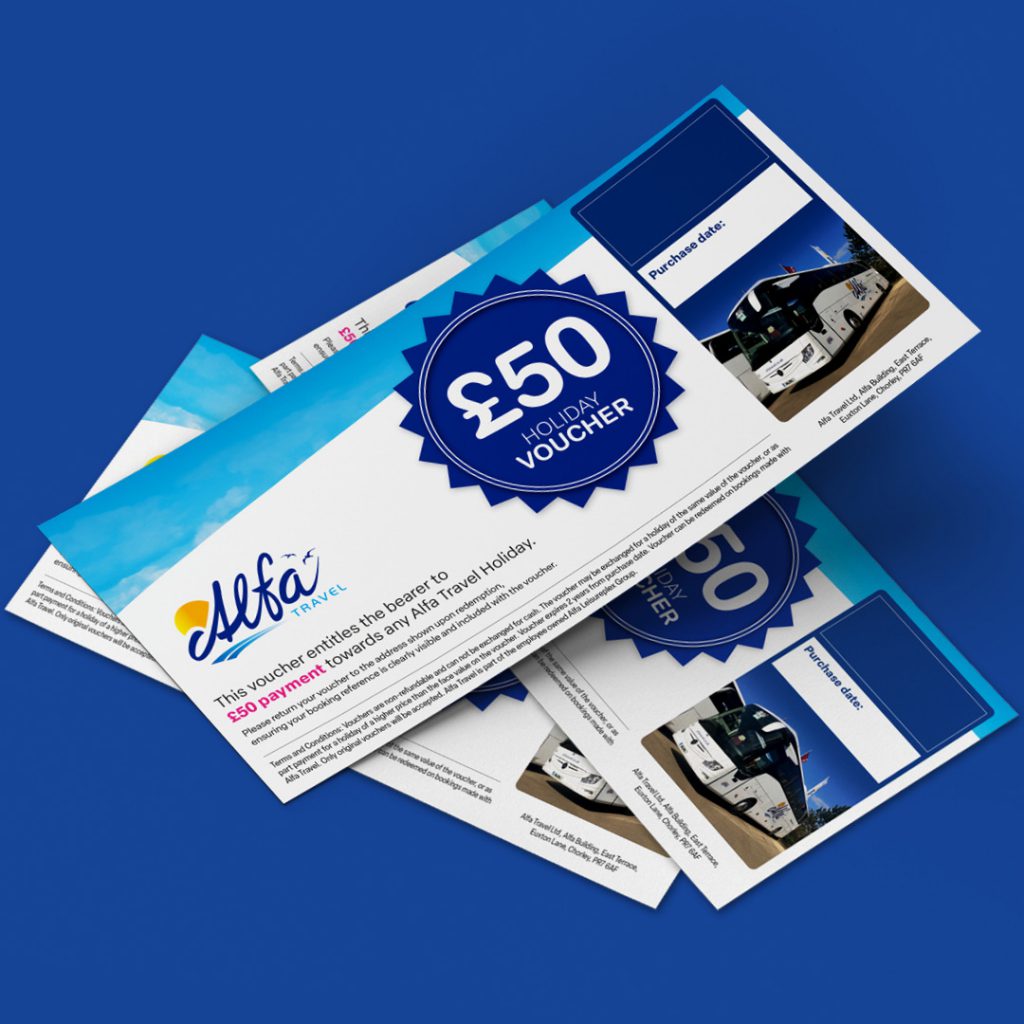 Alfa Travel Gift Vouchers (£50) – Alfa Travel Shop